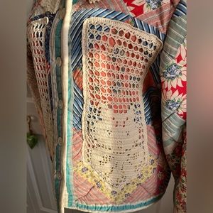 Vintage | Jackets & Coats | Vintage Patchwork Crochet Jacket Sm | Poshmark